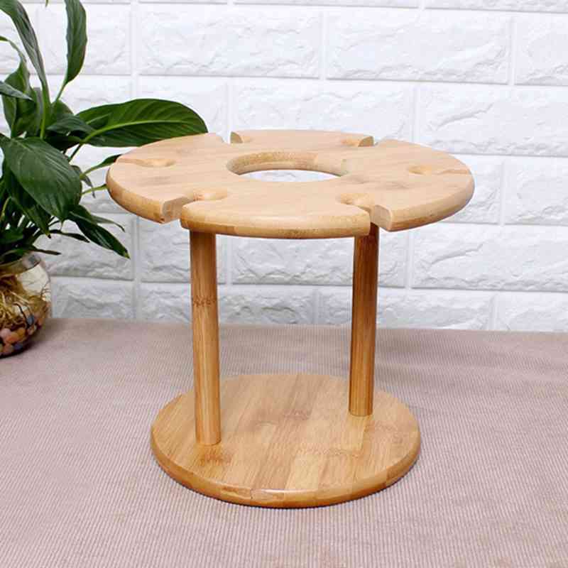 Wine Glass Holder Bamboo Tabletop Wine Glass Dryin... – Grandado