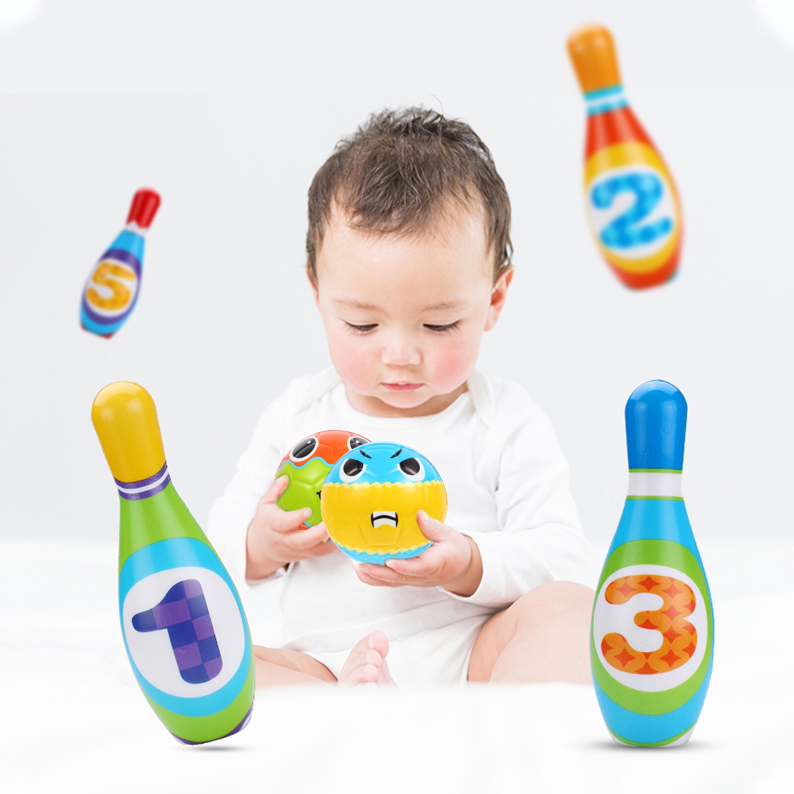 1 Set Colorful Bowling Ball Kit Indoor Outdoor Spo... – Grandado