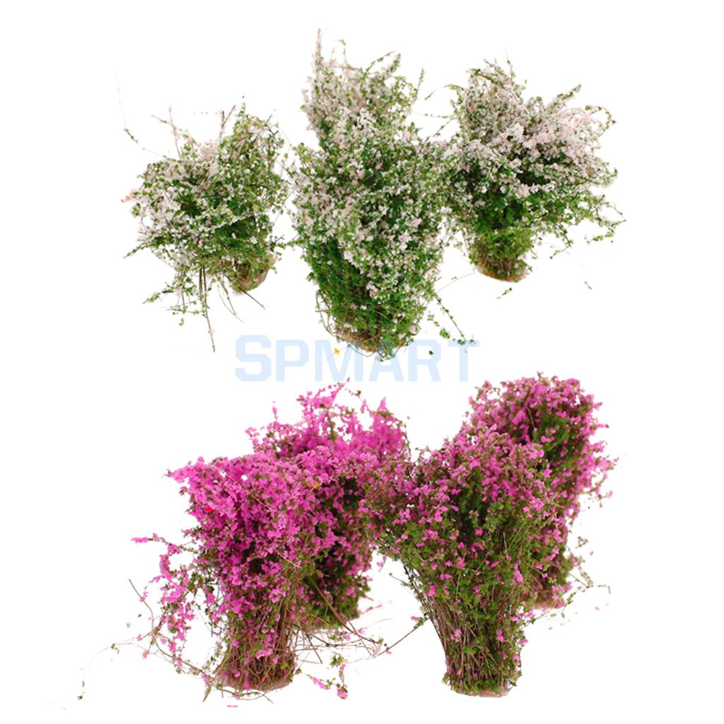 8Pcs Model Ground Cover Flower Model Miniature DIY... – Grandado