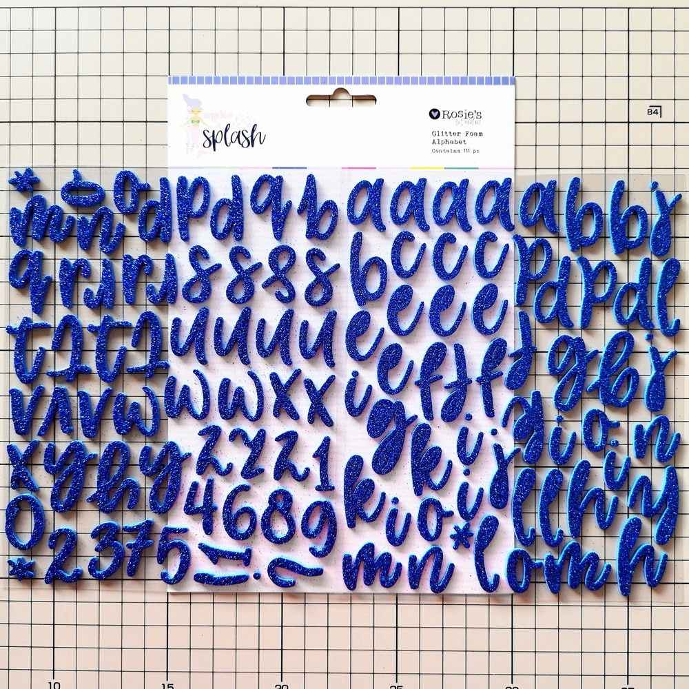 CRZCrafter Foam alphabet Stickers Glitter for Scra... – Grandado