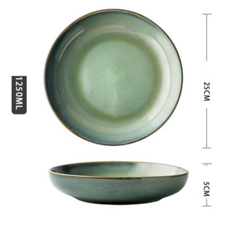 Japanese Ceramic Deep Dish Round Tableware Soup Pa... – Vicedeal