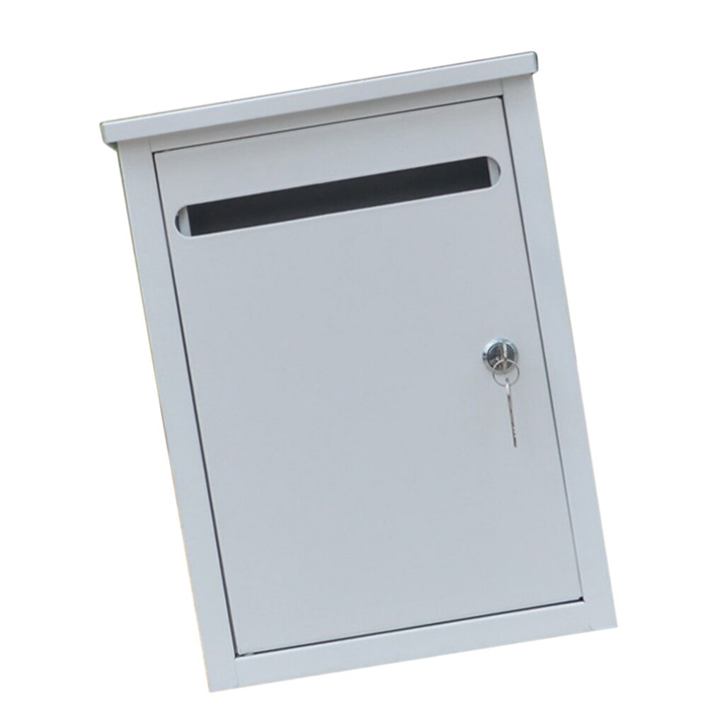 Outdoor Security Locking Mailbox Letter Box Post B... – Grandado