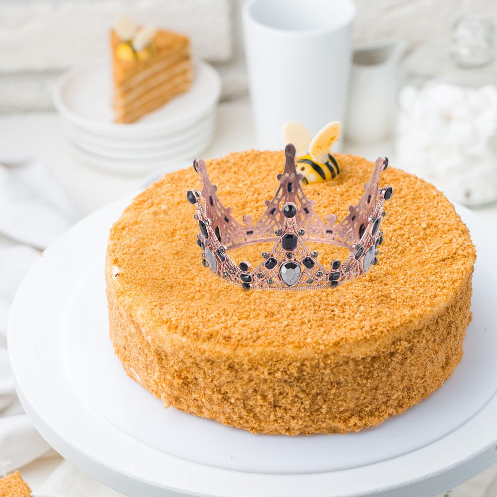 Cake Crown Decor Diamond Crown Ornament Wedding Ca... – Grandado