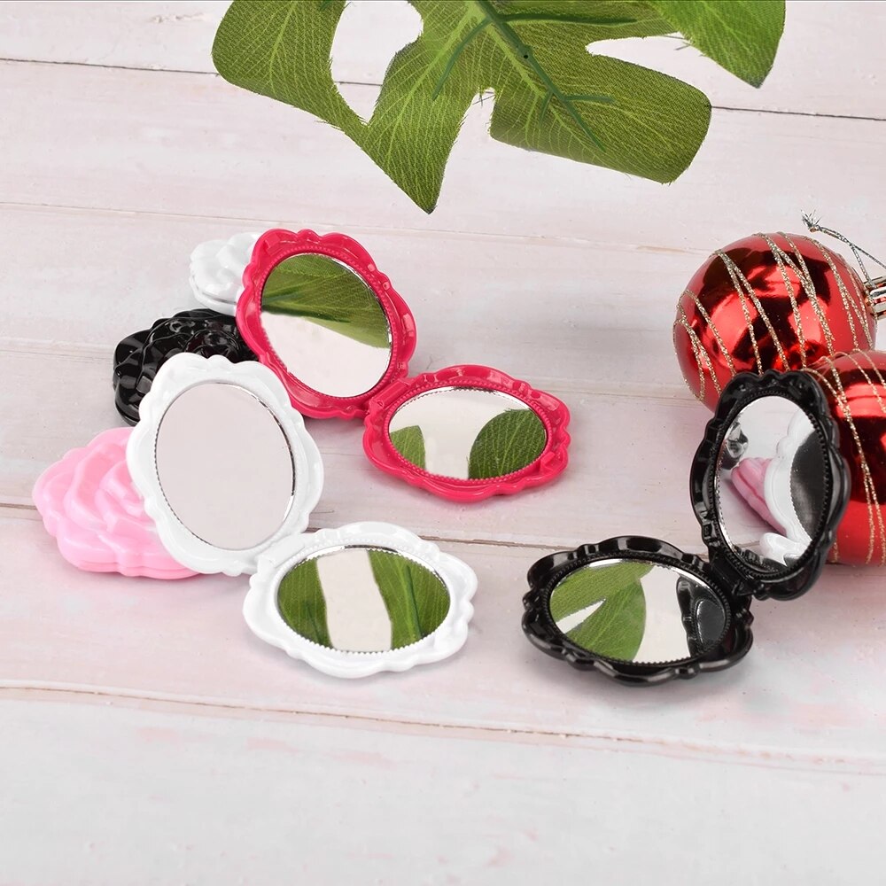 Cute Girls Make Up Mirror Square Folding Mirror Wi... – Grandado