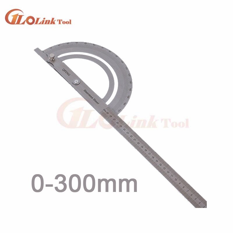 150mm 300mm Stainless Steel 180 degree Protractor ... – Vicedeal