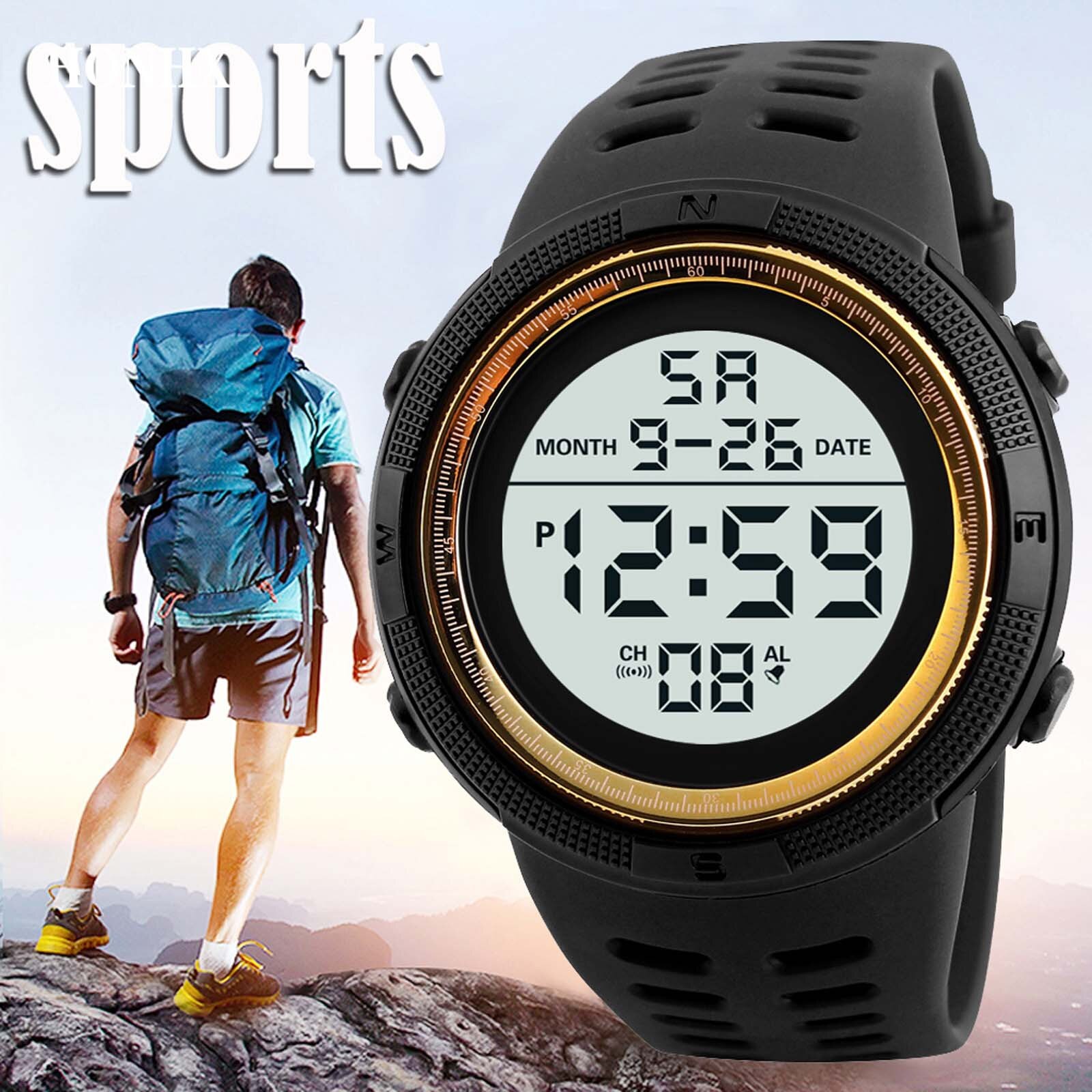 Digital LED Watch Date Sport Men Outdoor Watch Ele... – Grandado