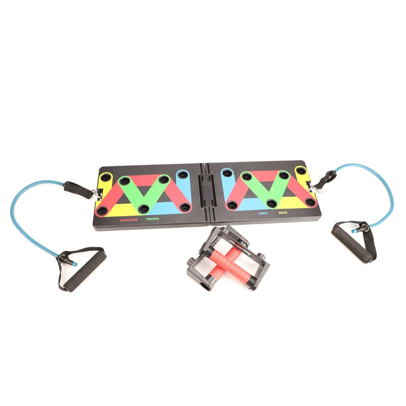 Foldable with Rubber Bands ABS Push Ups Stands Boa... – Grandado