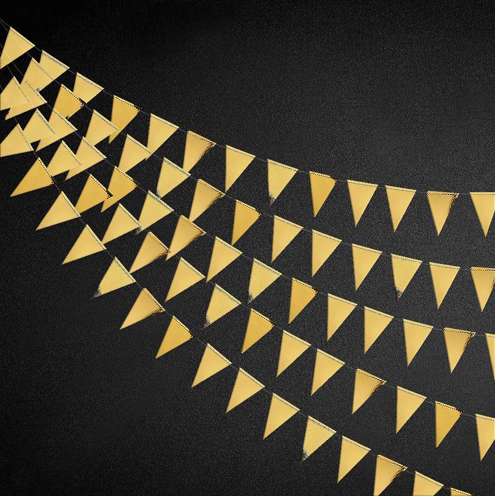 10Ft Metallic Gold Year Birthday Paper String Garl... – Grandado