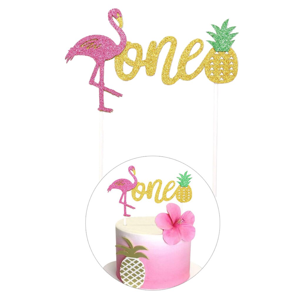 2 Pcs Cake Toppers Flamingo Pineapple Fruit Picks ... – Grandado