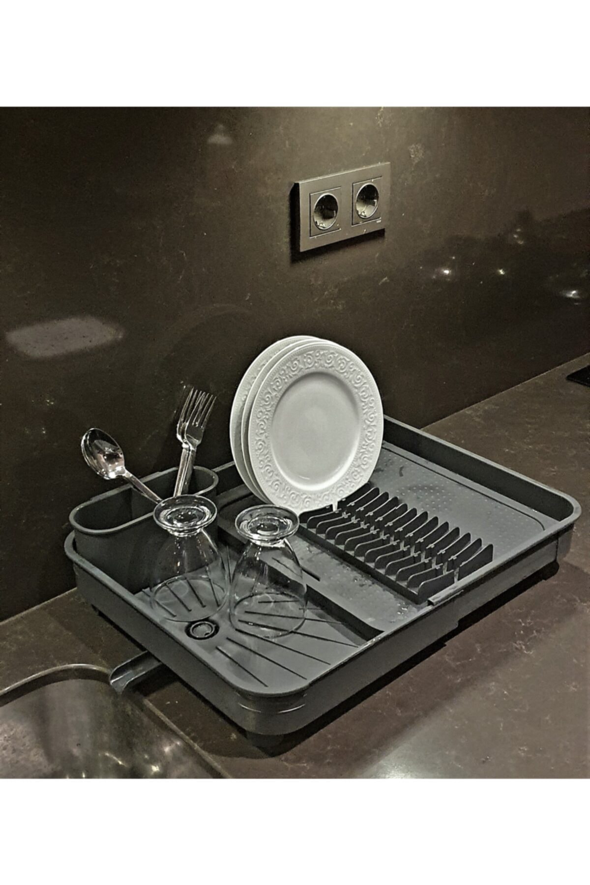 Opening and Closing Sliding Plate Dish Rack Dish R... – Grandado