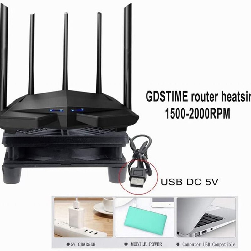 Usb-ventilator voor het koelen van routers, tv-box... – Vicedeal