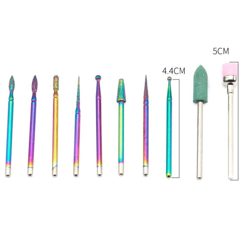 10PCS Diamond Drill Bits Acrylic Nail File Cuticle... – Vicedeal