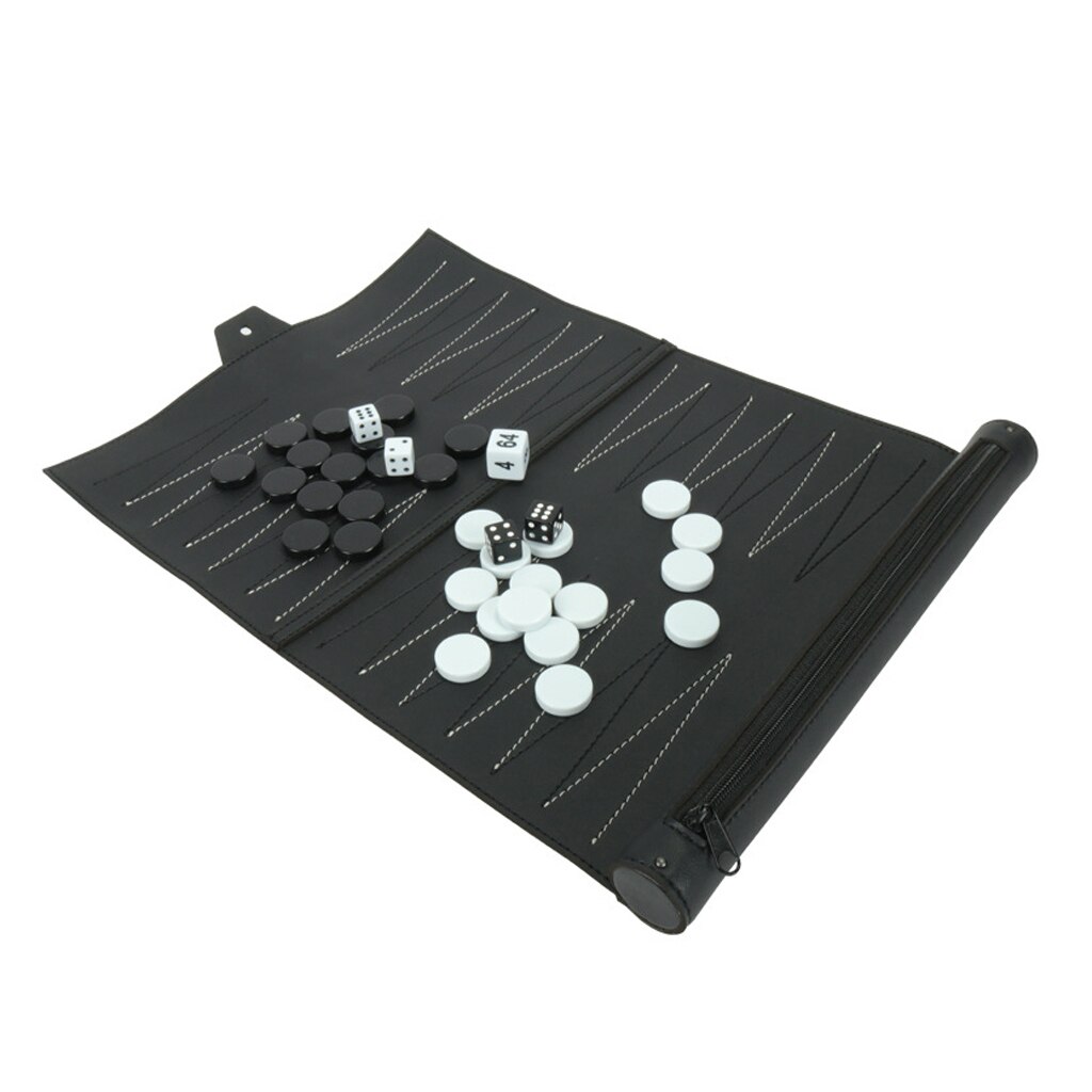 Vintage Family Roll Up Backgammon, Portable 2 Play... – Vicedeal