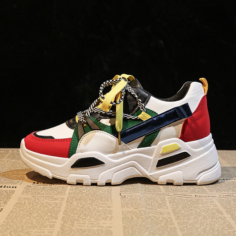 5cm/1.95" Height Chunky Sneakers Women Shoes Thick... – Grandado