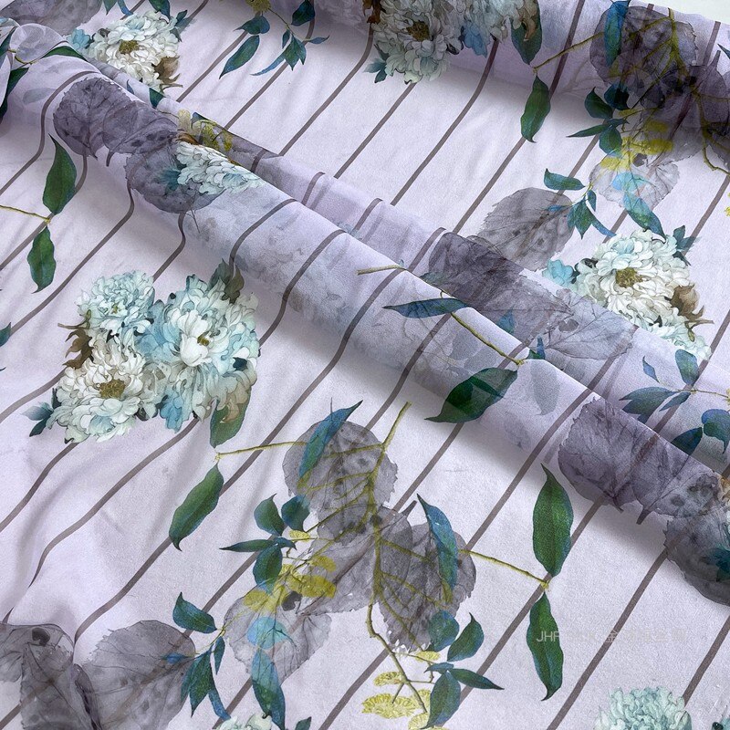 1 Meter Silk Dress Fabric Wide Georgette Ancient S... – Grandado