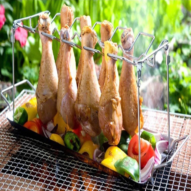 Useful Stainless Steel Chicken Wing Leg Rack Grill... – Grandado