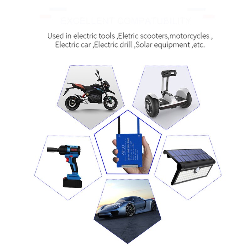 smart 3.7V li-ion BMS 4S 12V 10A 15A 25A 35A 45A B... – Grandado