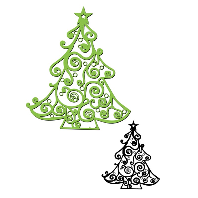 InLoveArts Christmas Tree Dies Penguin Metal Cutti... – Grandado