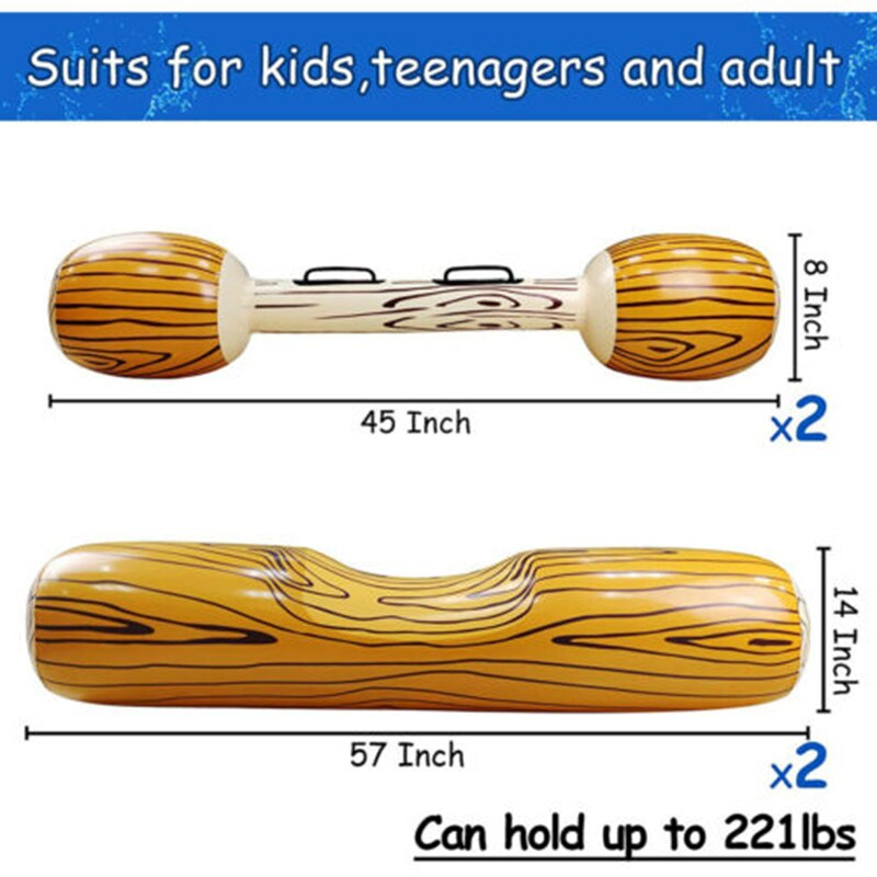 Battle Log Vlotten Opblaasbaar Zwembad Float Rij S... – Grandado