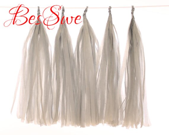 5pcs/bag 14 inch Tissue Paper/Foil Tassel Garland ... – Grandado