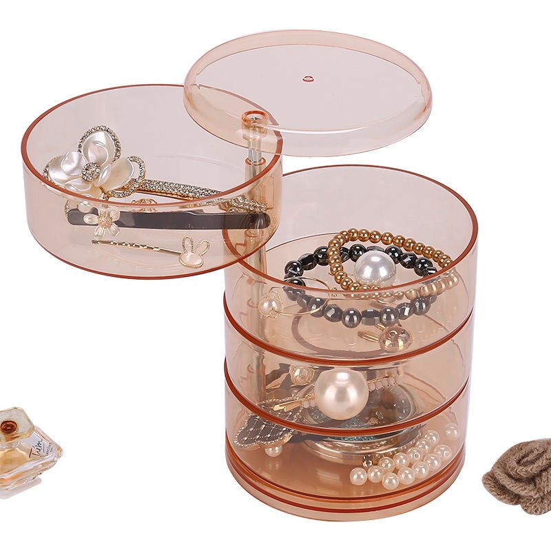 Transparent 360 Degree Rotating Dustproof Jewelry ... – Vicedeal