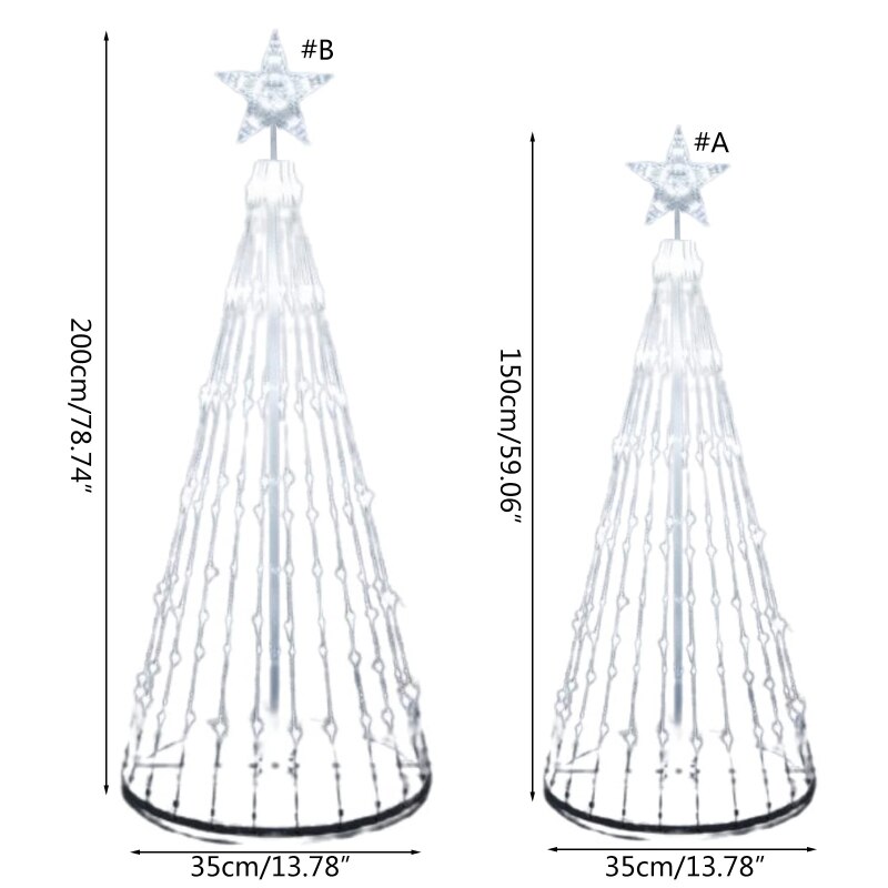 Multicolor Animated Outdoor Christmas Tree Lightsh... – Vicedeal