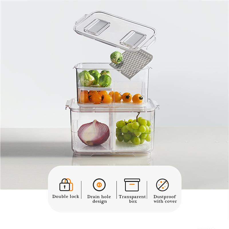 Koelkast Transparant Voedsel Organizer Container M... – Grandado