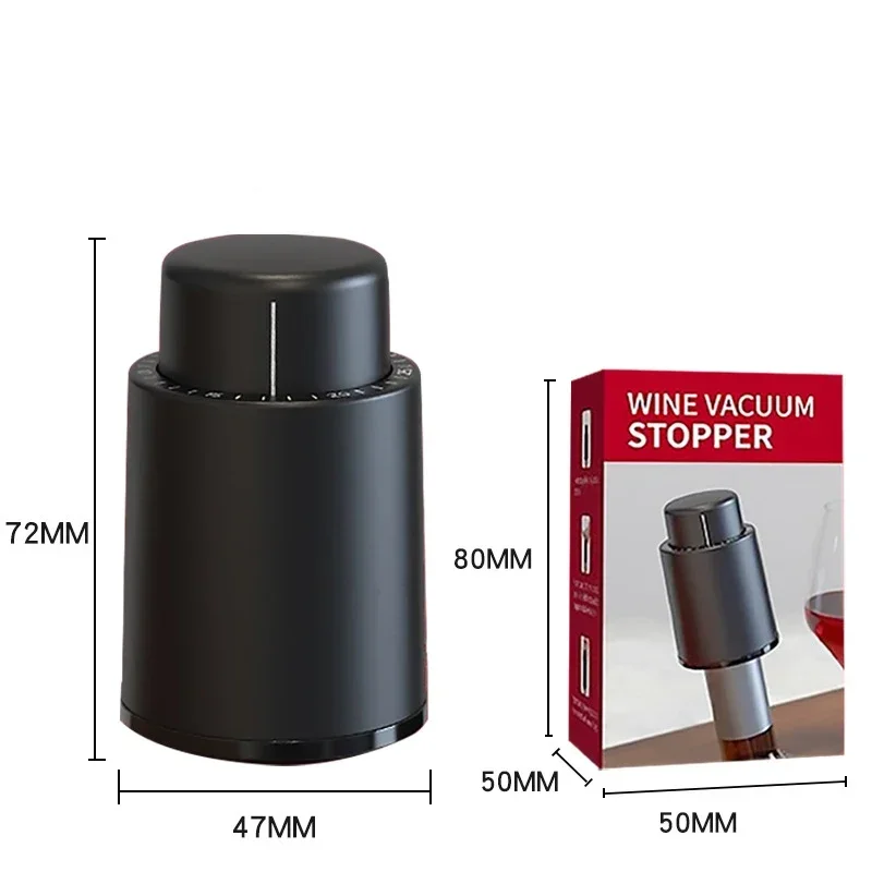 Red Wine Stopper Press-type Vacuum Wine Stopper wi... – Grandado