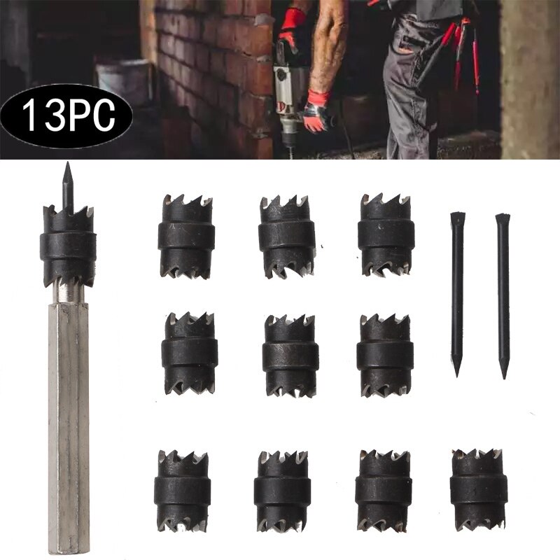 13Pcs Puntlas Cutter Set 3/8 Inch Dubbelzijdig Rot... – Grandado