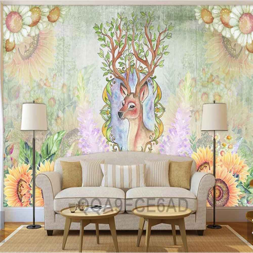 Europese Retro Abstracte ELANDEN Bloem Muur Papers... – Vicedeal