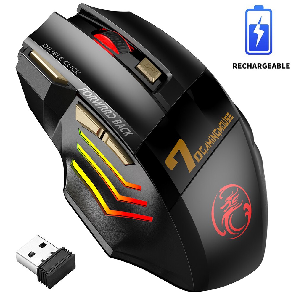 Draadloze Gaming Muis Bluetooth Computer Muis Game... – Vicedeal