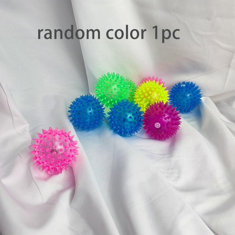 Flashing Spiky Ball Light-Up Rubber High Bouncy Ba... – Vicedeal