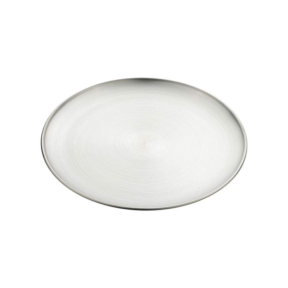 14/17/20/23cm Round Plate Silver Dessert Plate Fru... – Vicedeal