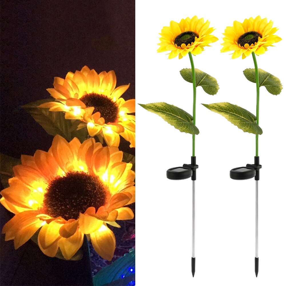 LED Solar Sunflower Solar lights Ground Lamp Outdo... – Grandado