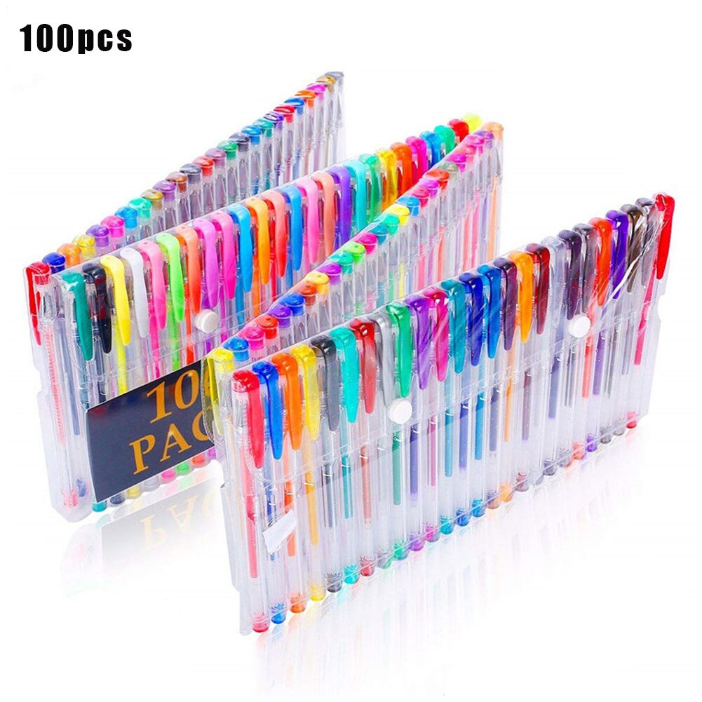 Gel Pen Art DIY Writing Drawing 48/100 Color Set A... – Vicedeal