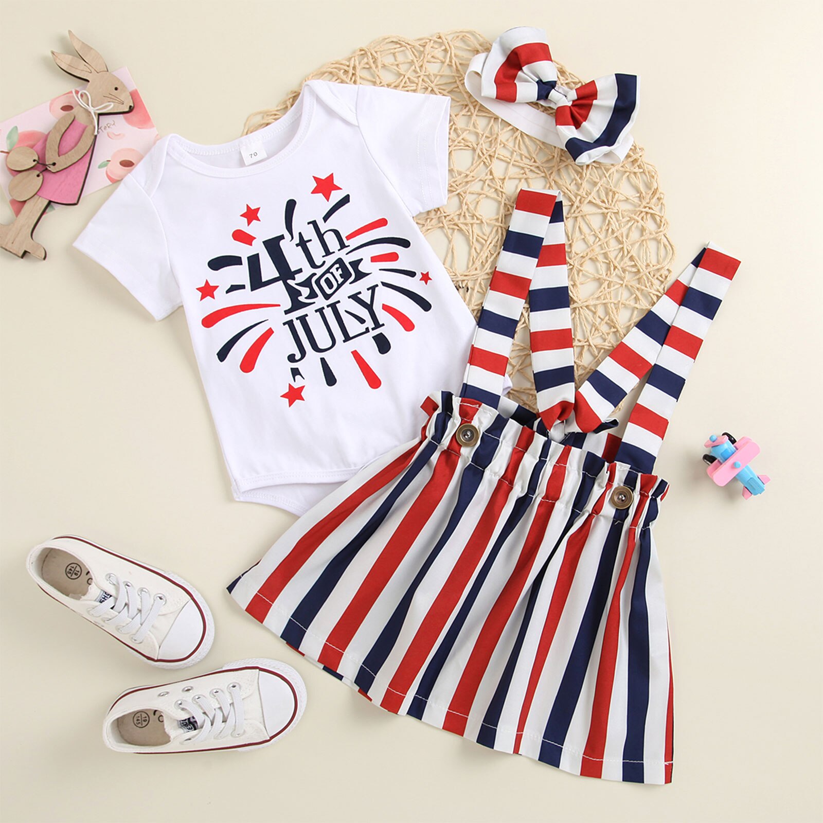 Citgeett Zomer Baby Baby Meisjes Pak Set Brief Afd... – Grandado