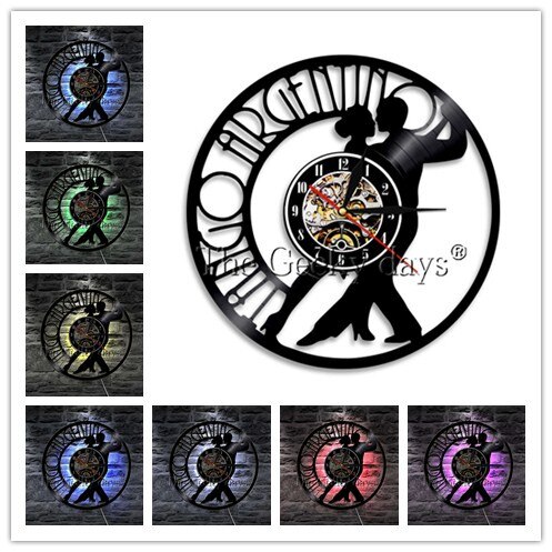 Tango 3D Wall Clock Dancing Vinyl Record Wall Cloc... – Grandado