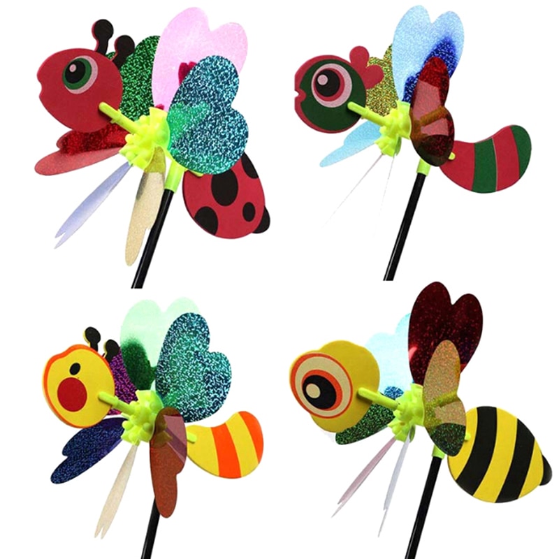 Bee Ladybug Randomly Windmill Whirligig Wind Spinn... – Grandado
