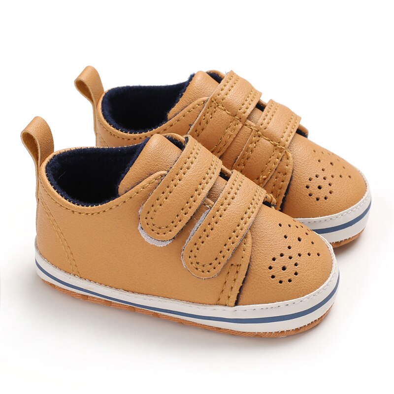 Newborn Baby Boy Girl Crib Shoes Leather Infant To... – Grandado