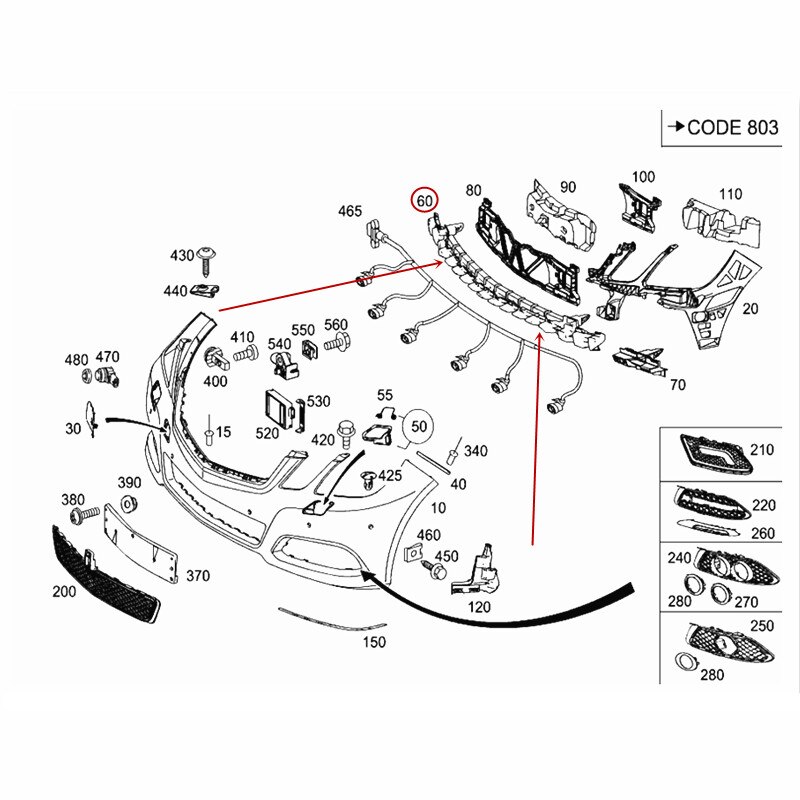 2128850465 Auto voorbumper beugel Geschikt voor Kl... – Vicedeal
