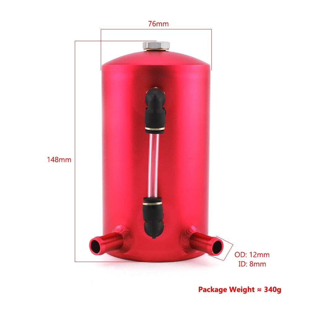 Aluminium 12Mm 500Ml Universele Olie Catch Tank Re... – Vicedeal