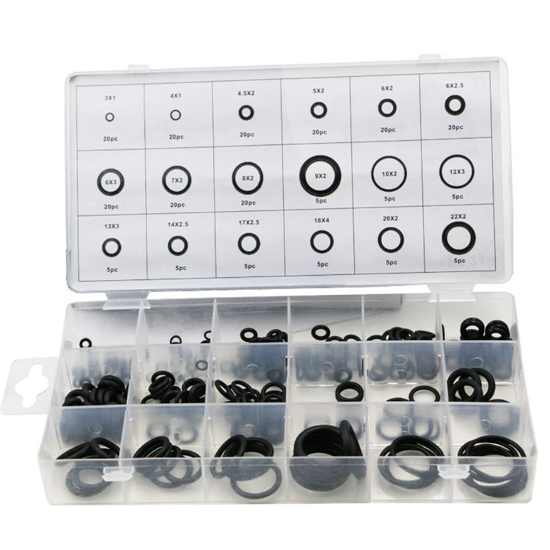 Universal- Gummi O-Ring metrisch Sortiment einstel... – Grandado