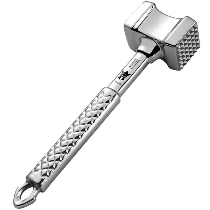 Stainless Steel Meat Hammer Dual-Sided Meat Hammer... – Grandado