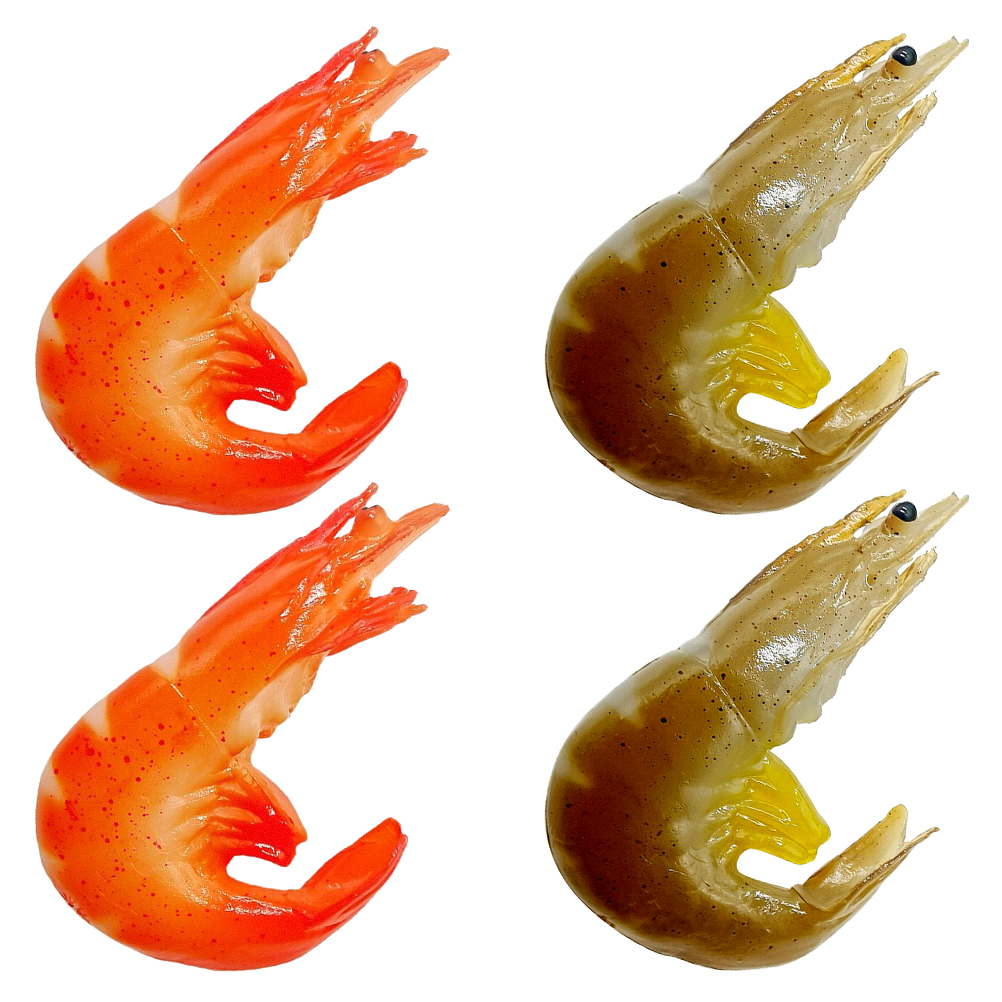 4pcs Simulation Shrimp Models Artificial Food Mode... – Grandado