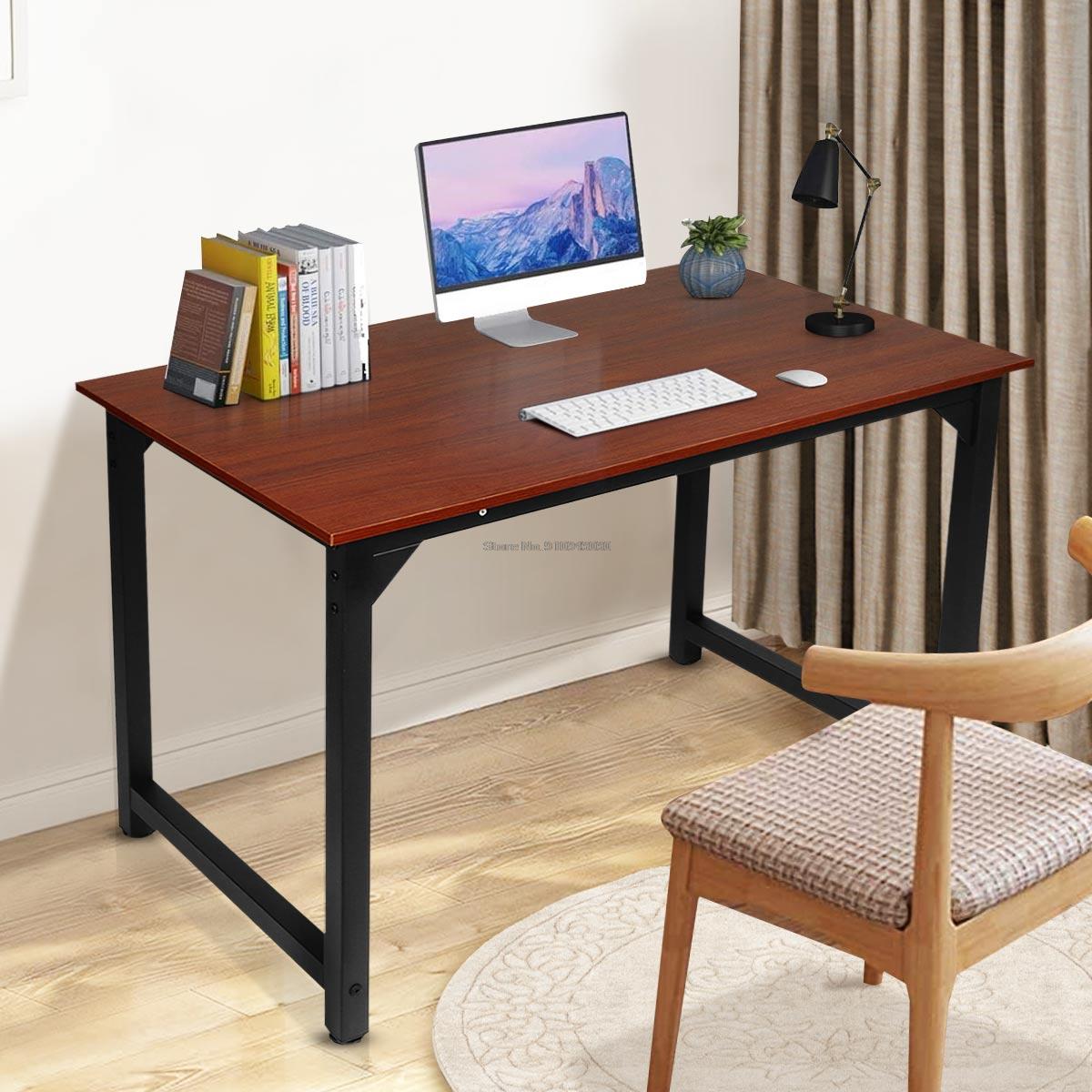 Wooden Computer Desk Office Desk Modern Writing Ta... – Grandado