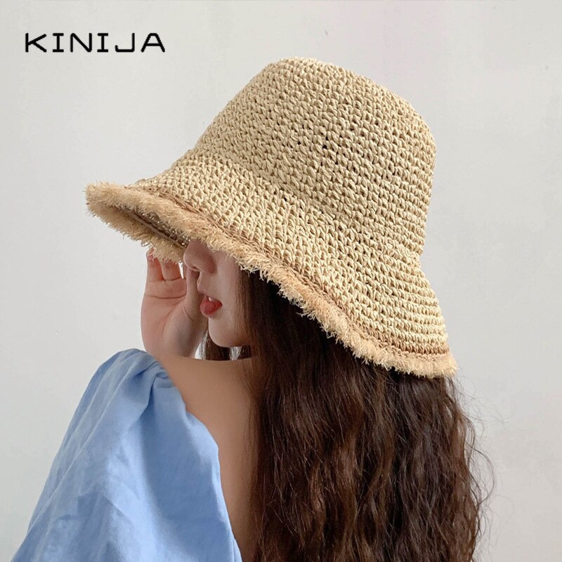 Hawaiian Beach Hat women Casual Sun Protection Hat... – Grandado