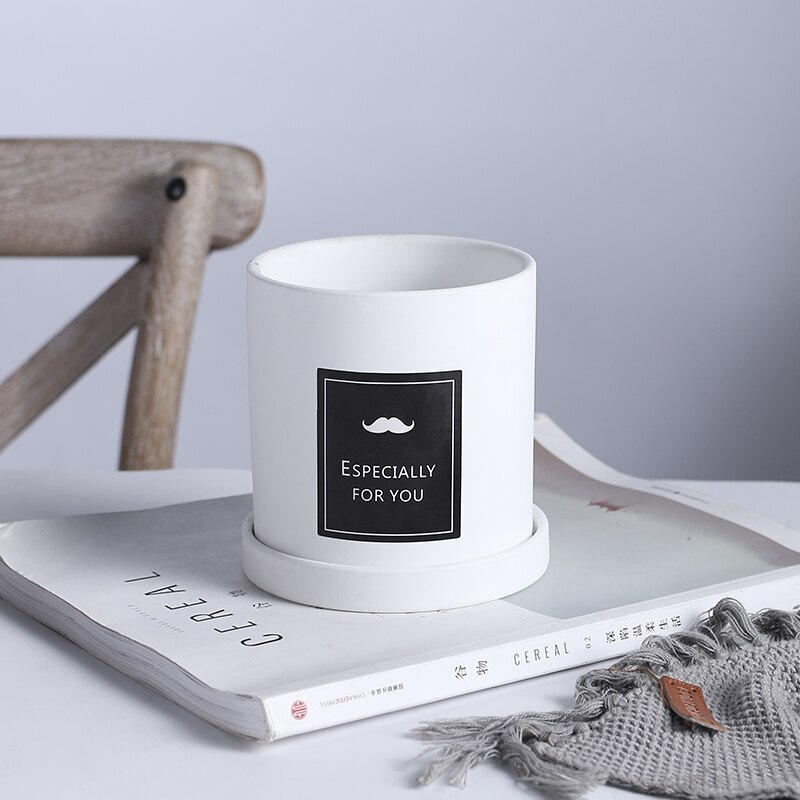 Nordic Simple Solid Color Succulents Pot Plant Pot... – Vicedeal