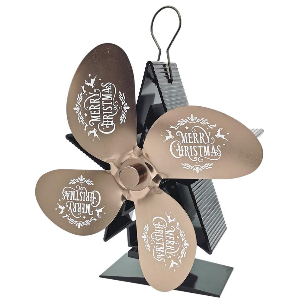 4 blad eldstad fläkt värmedriven spis fläkt ved ve... – Grandado