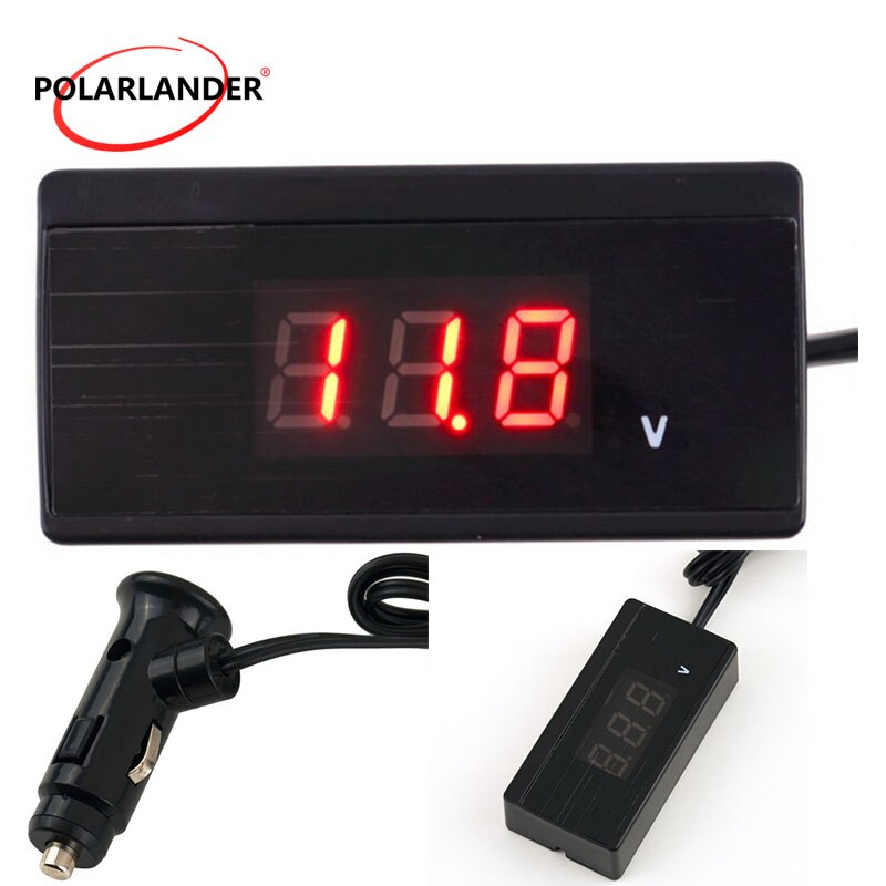 Mini Digitale Auto Batterij Voltmeter Thermometer ... – Grandado