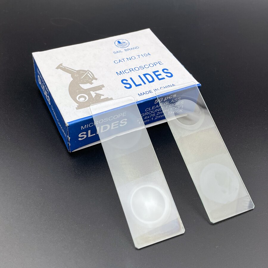 50 Pieces Single or Double Concave Microscope Glas... – Grandado